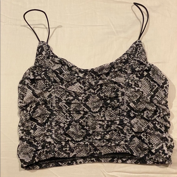 Garage | Tops | Snake Print Garage Cropped Cami Top | Poshmark